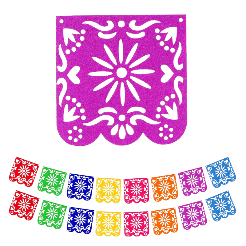 Banderin Guirnalda Estilo Mexicano - Cositas lindas